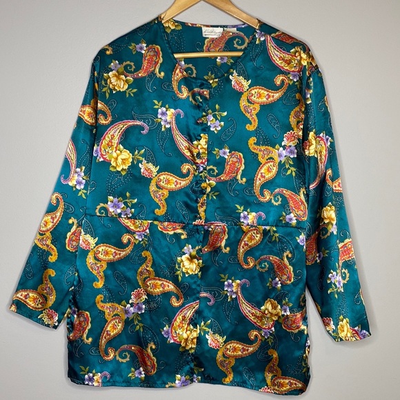 Vintage | Tops | Vintage Womens Traditional Chinese Top Adorned By ...
